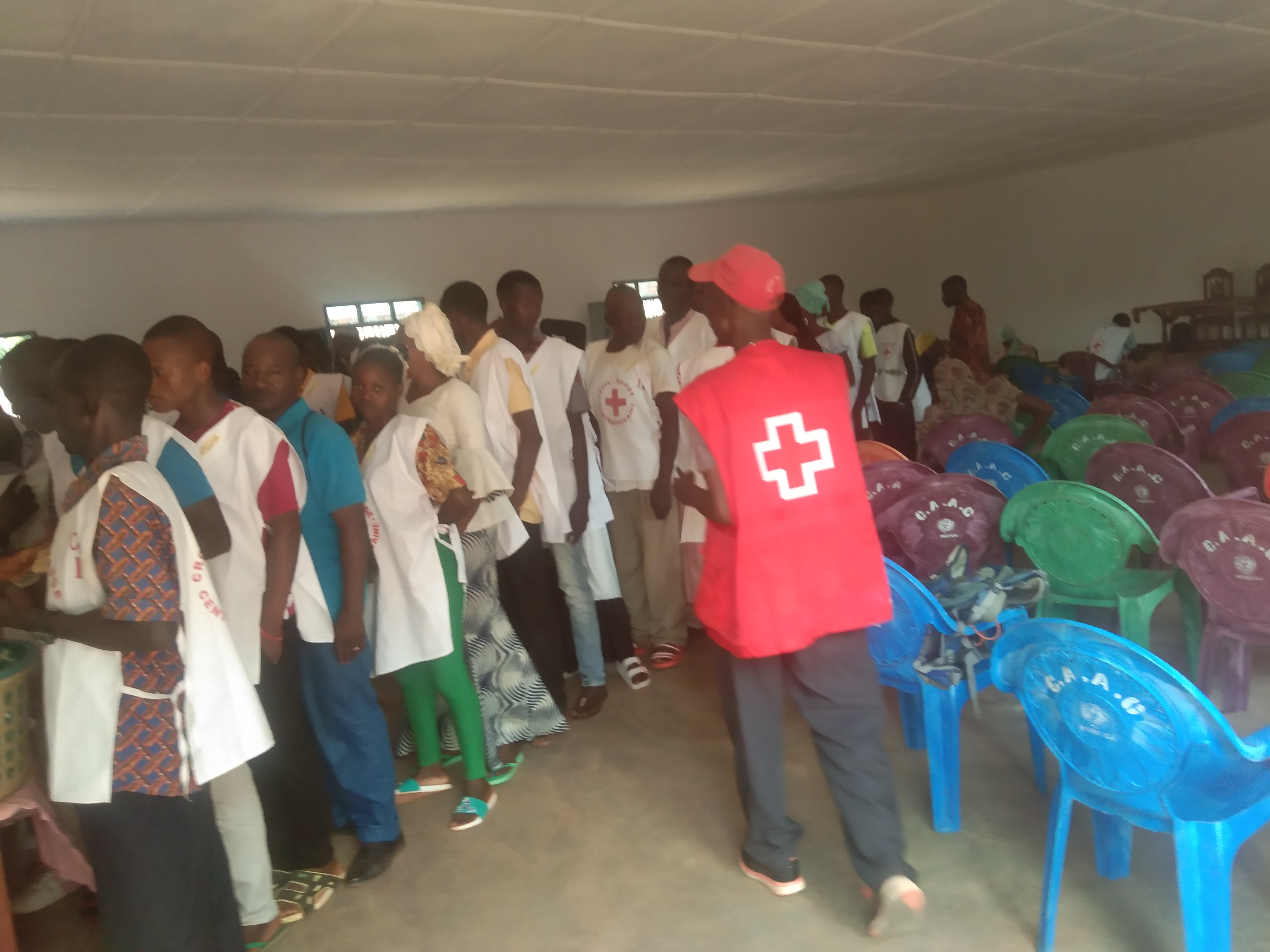 Centrafrique: formation des volontaires du comité de la Croix rouge ...