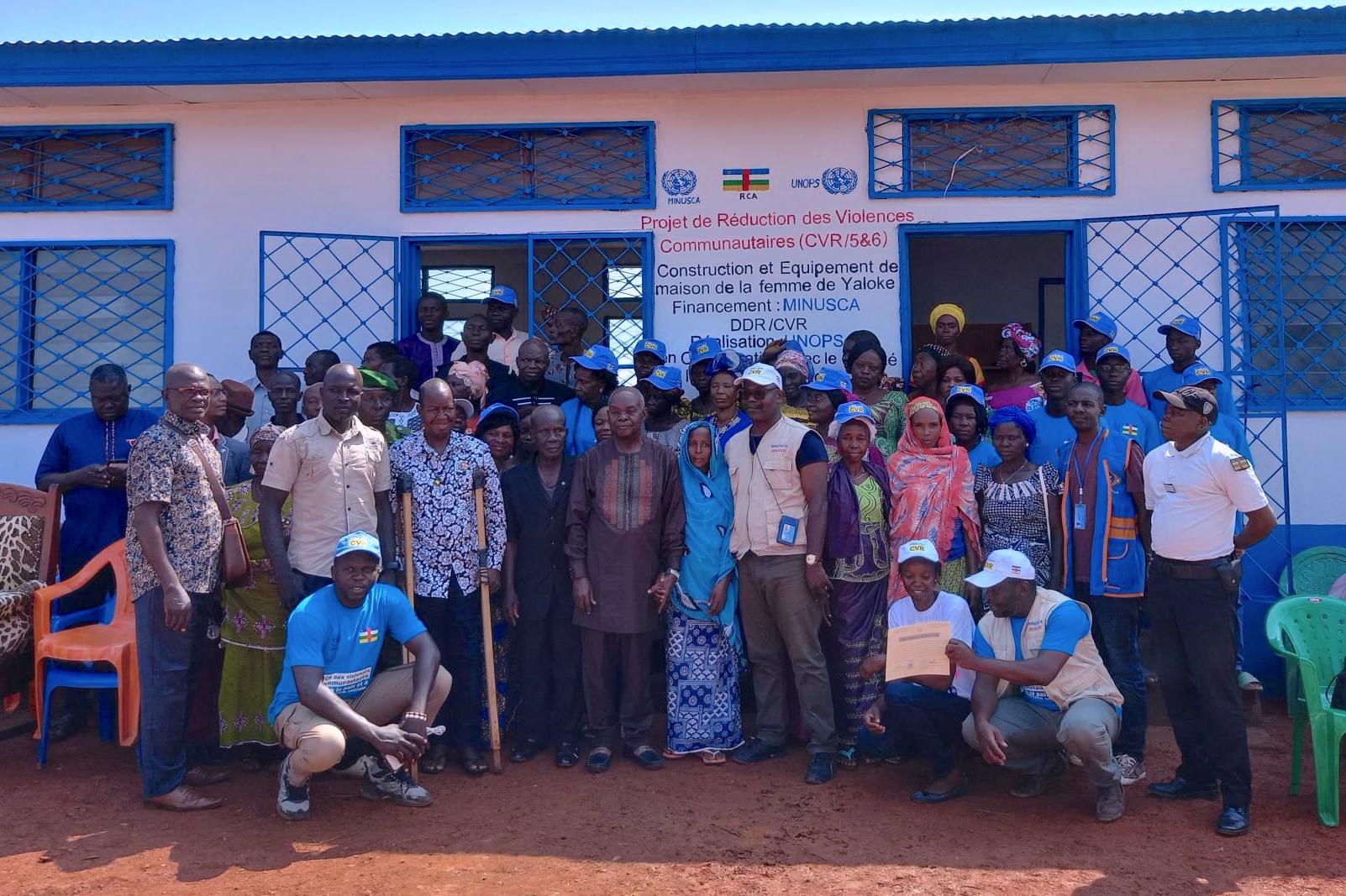 Centrafrique: une maison de la femme construite par la Minusca à Yaloké