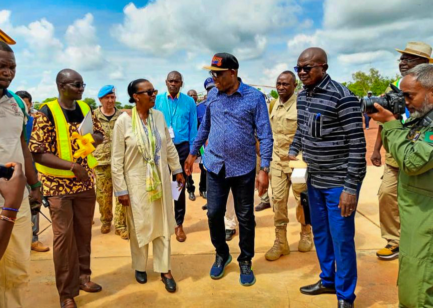 Centrafrique: visite du Premier ministre et de la cheffe de la Minusca ...